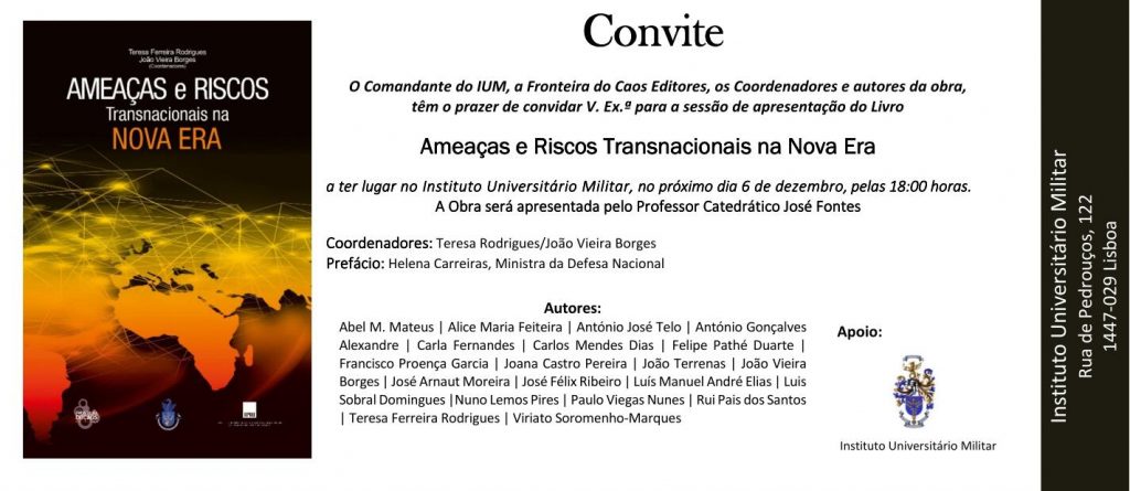 Ameaças e Riscos Transnacionais na Nova Era - NOVA FCSH